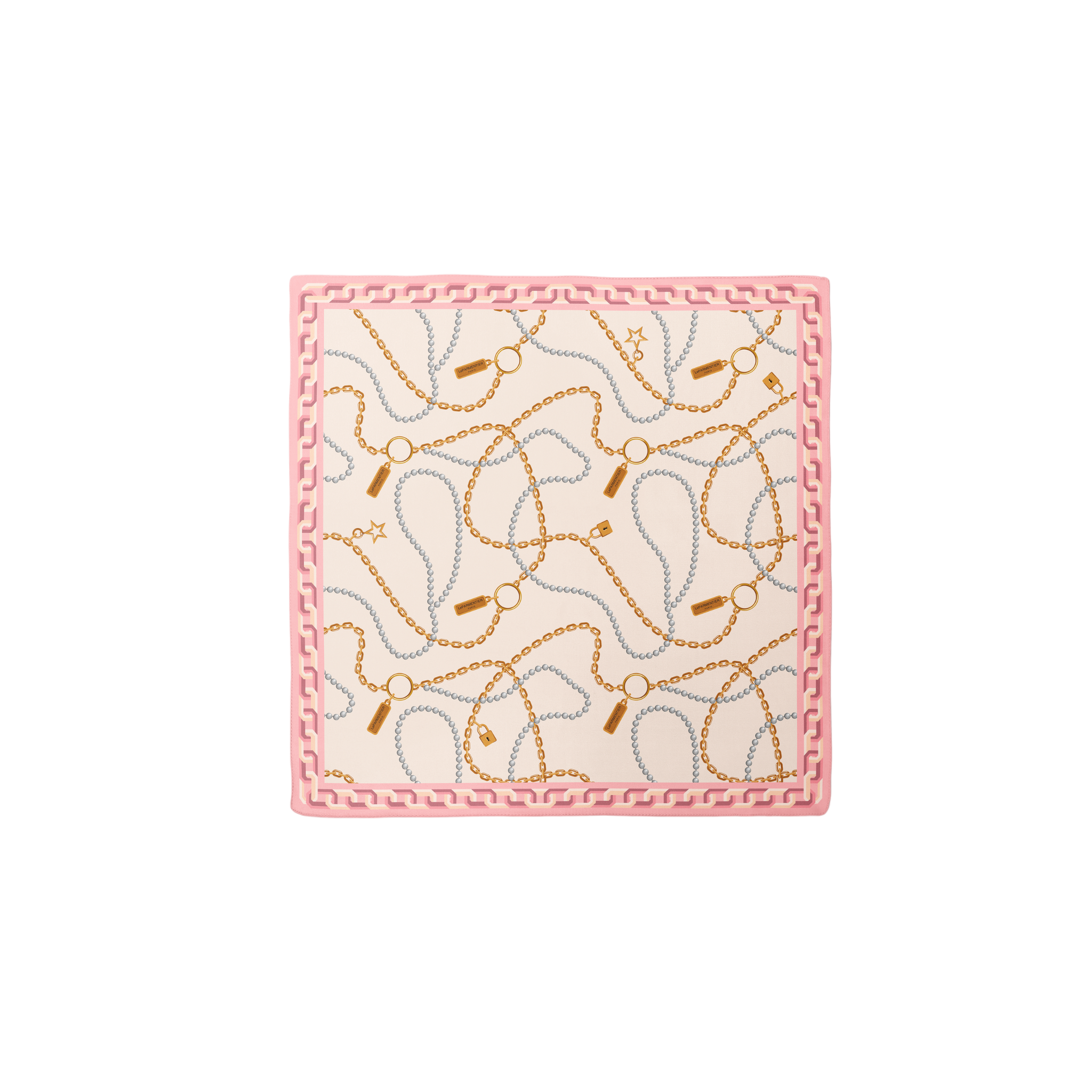Heritage Chain and Pearls Silk Bandana